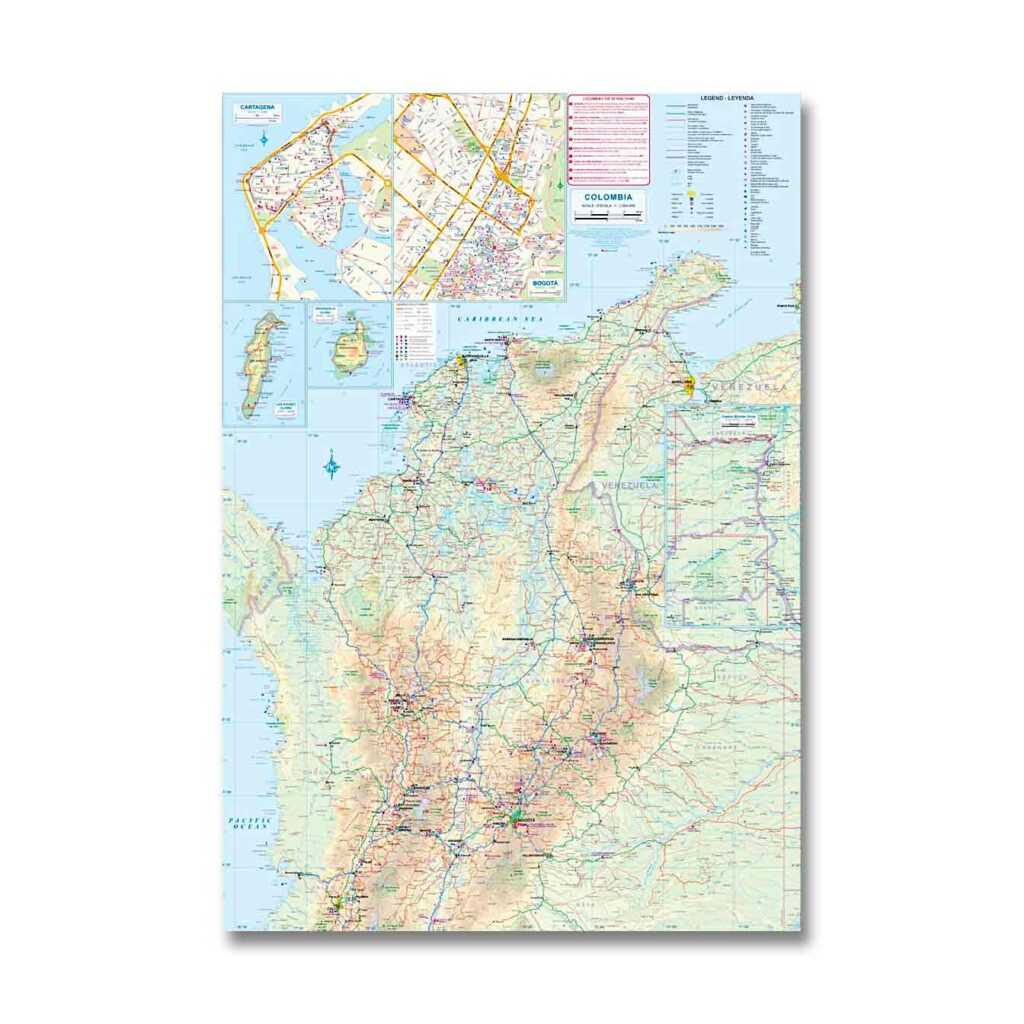 Colombia Travel Reference Map