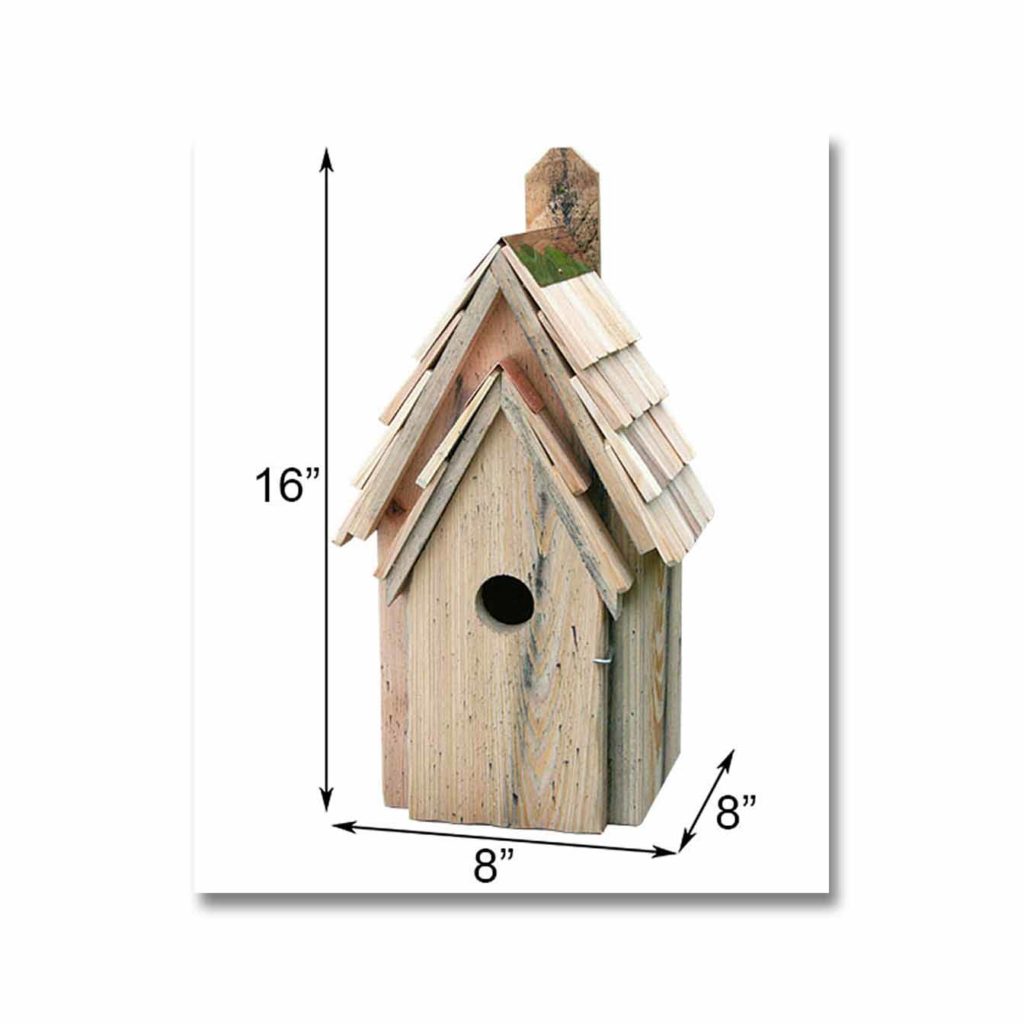 Bluebird Manor Nesting Box Natural Color, great for your birds!