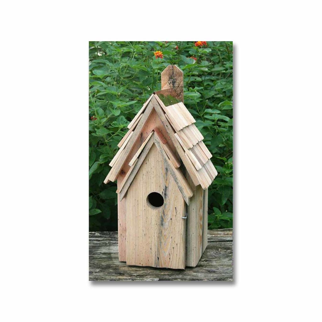 Bluebird Manor Nesting Box Natural Color, great for your birds!